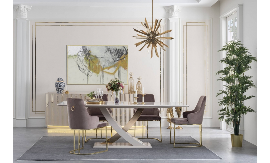 Gloria Dining Room Set | Turkish dining table set, | Turkish ...