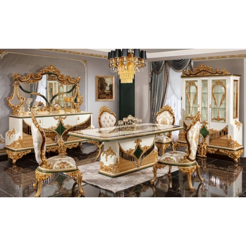 What is included in Turkish dining room furniture sets?